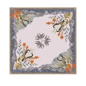 MATTY MILLER STUDIO 100% Silk Scarf San Luislandscape Wildlife Floral